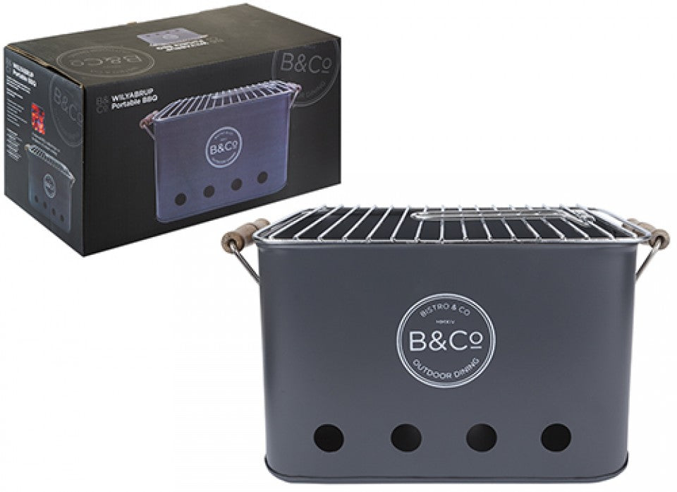 B&CO WILYABRUP PORTABLE BBQ - SLATE GREY – Atlantic Kayaks & Leisure