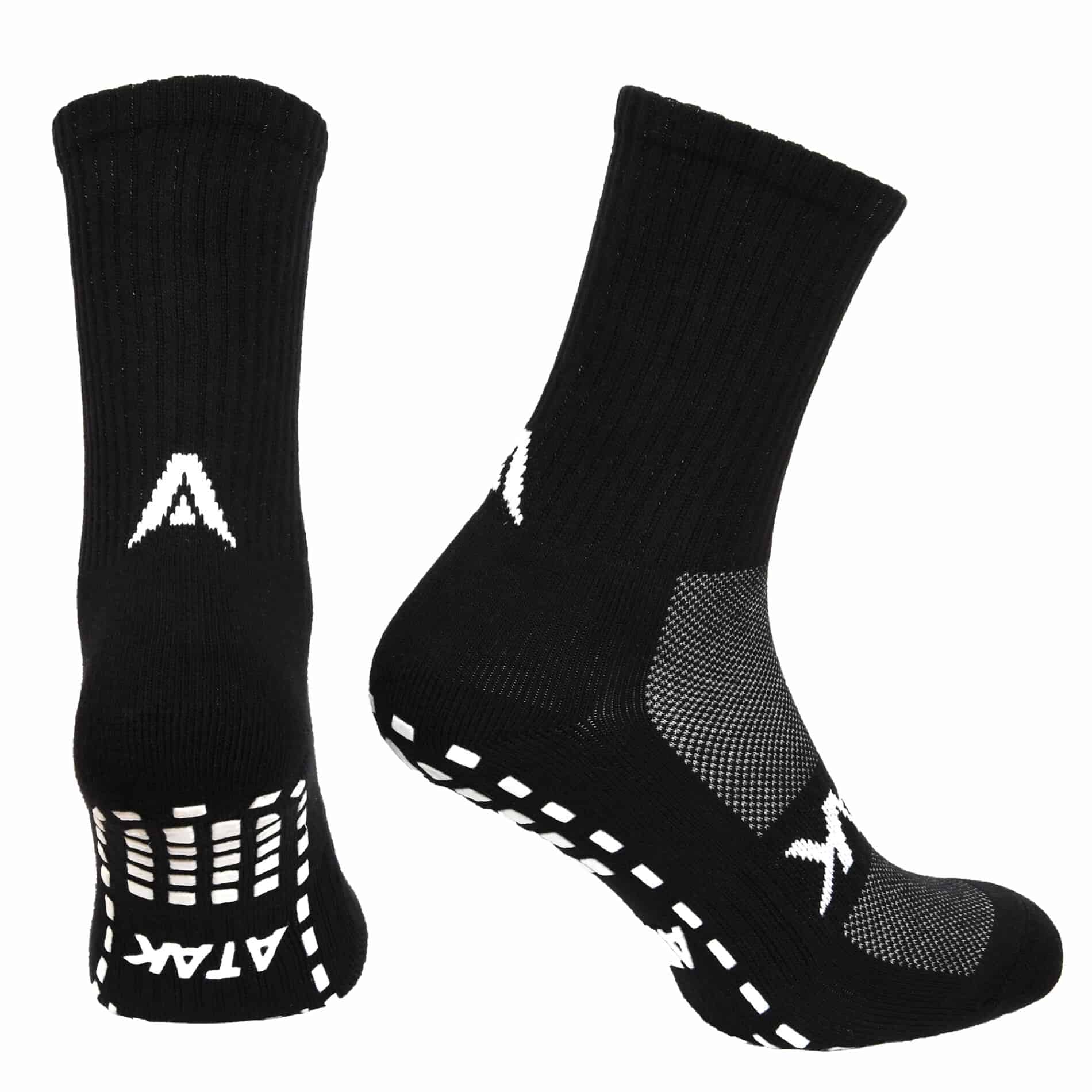 ATAK SHOX GRIP MIDLEG SOCKS - BLACK