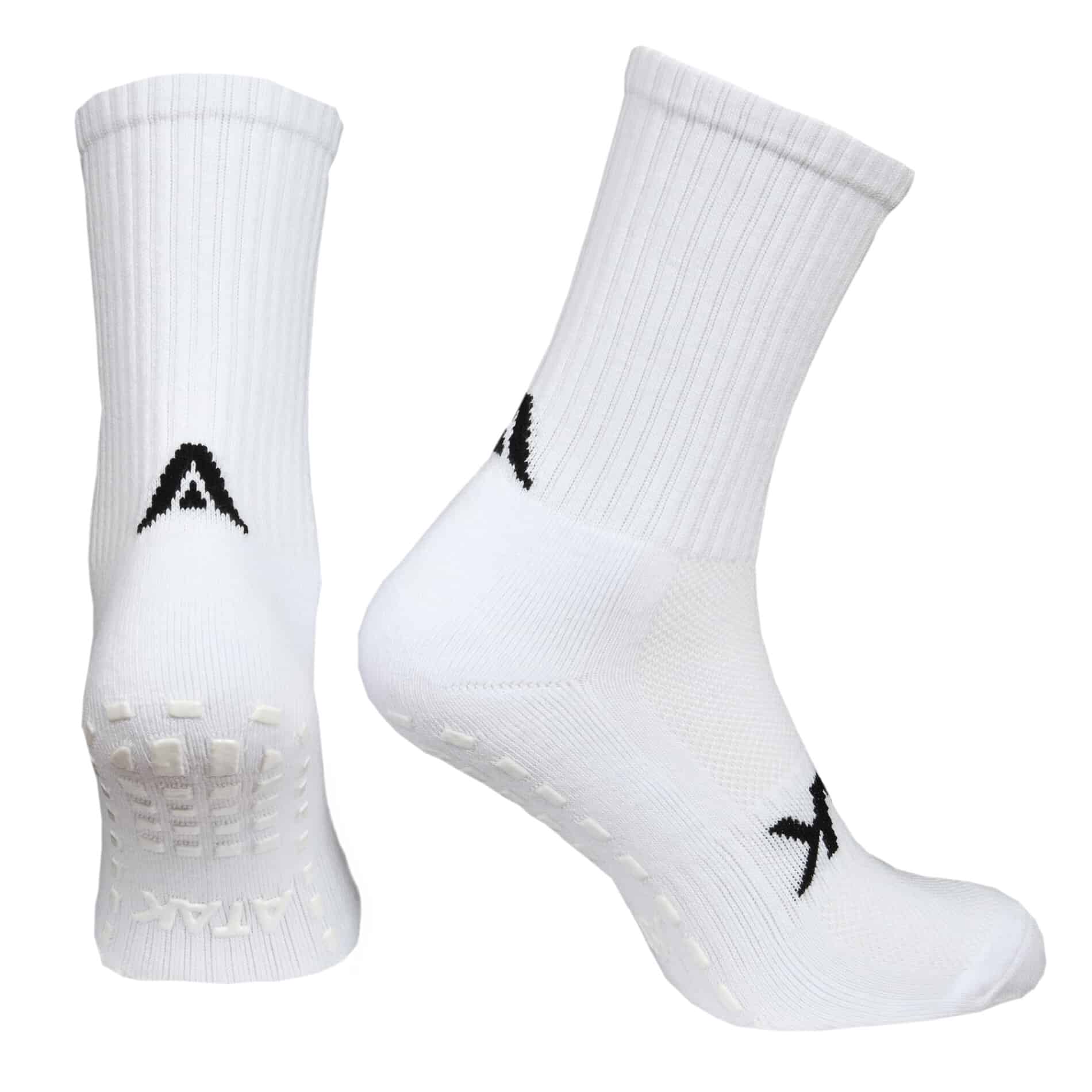 Atak Shox Grip Midleg Socks - White