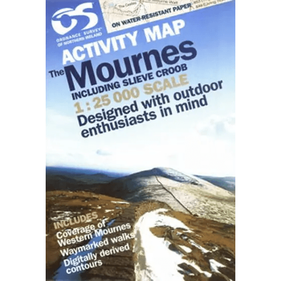 OS NORTHERN IRELAND ACTIVITY MAP - THE MOURNES INCLUDING SLIEVE CROOB
